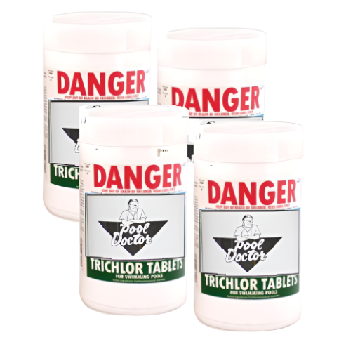 4 PACK TRICHLOR - 20x 200g TABLETS – Pool Doctor